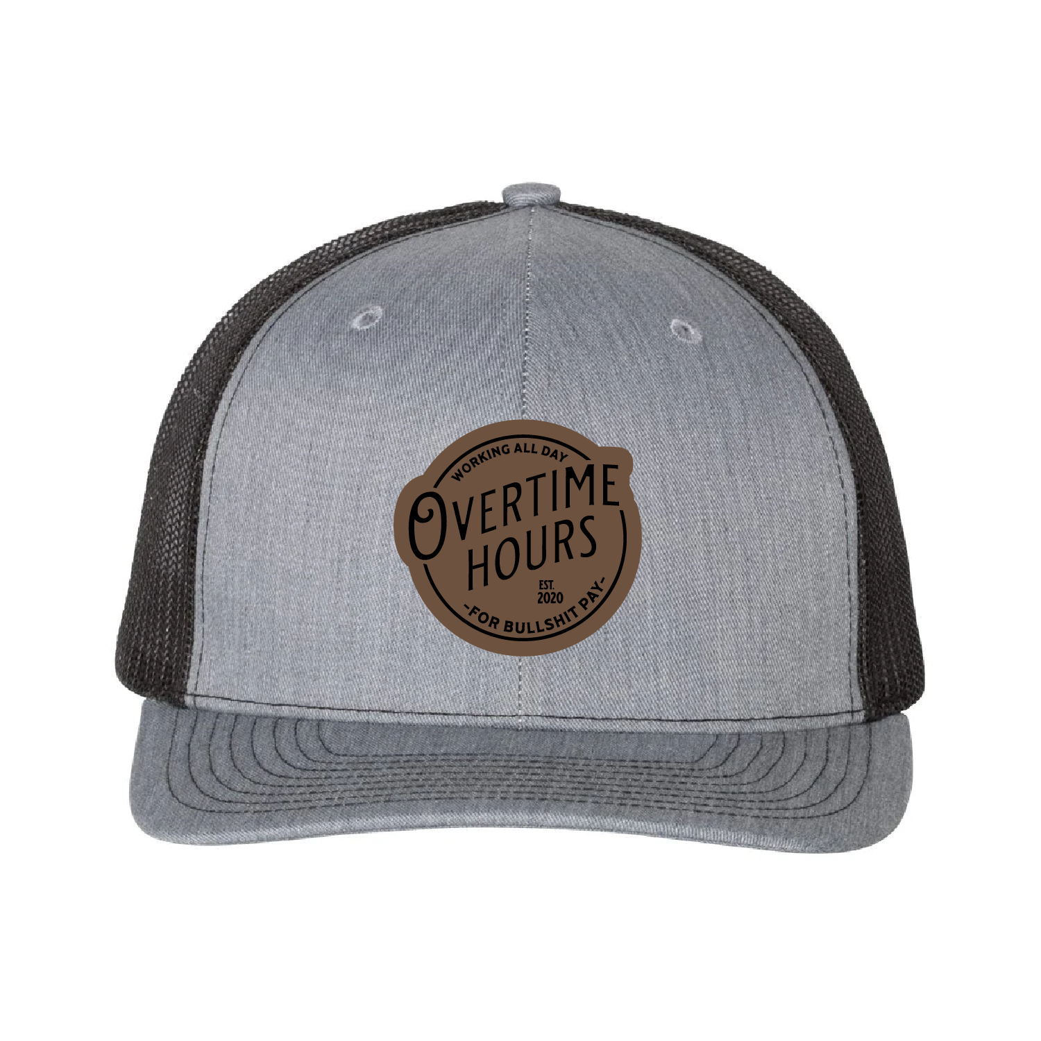 OVERTIME HOURS For BS Pay Hat, Richardson 112 Trucker Hat | CapDaddyShop